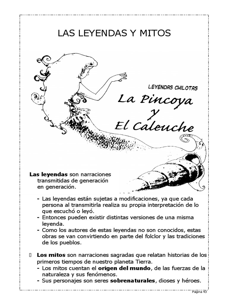 Características Leyendas y Mitos | PDF