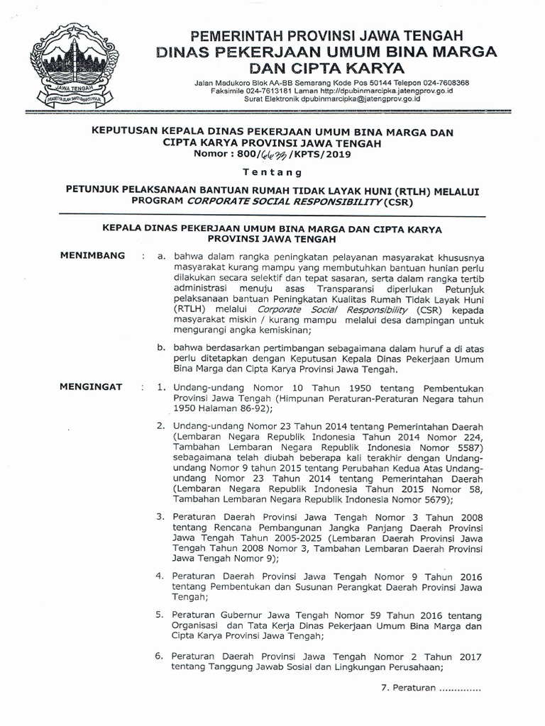 Juknis RTLH DPU BMCK TTD | PDF