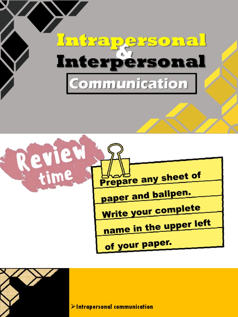 Intraper 2 | PDF | Communication | Interpersonal Communication