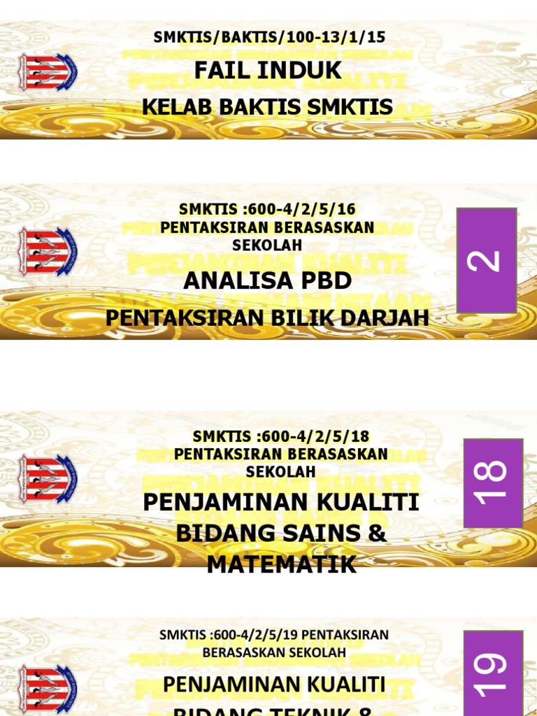 Tulang Fail PBD | PDF