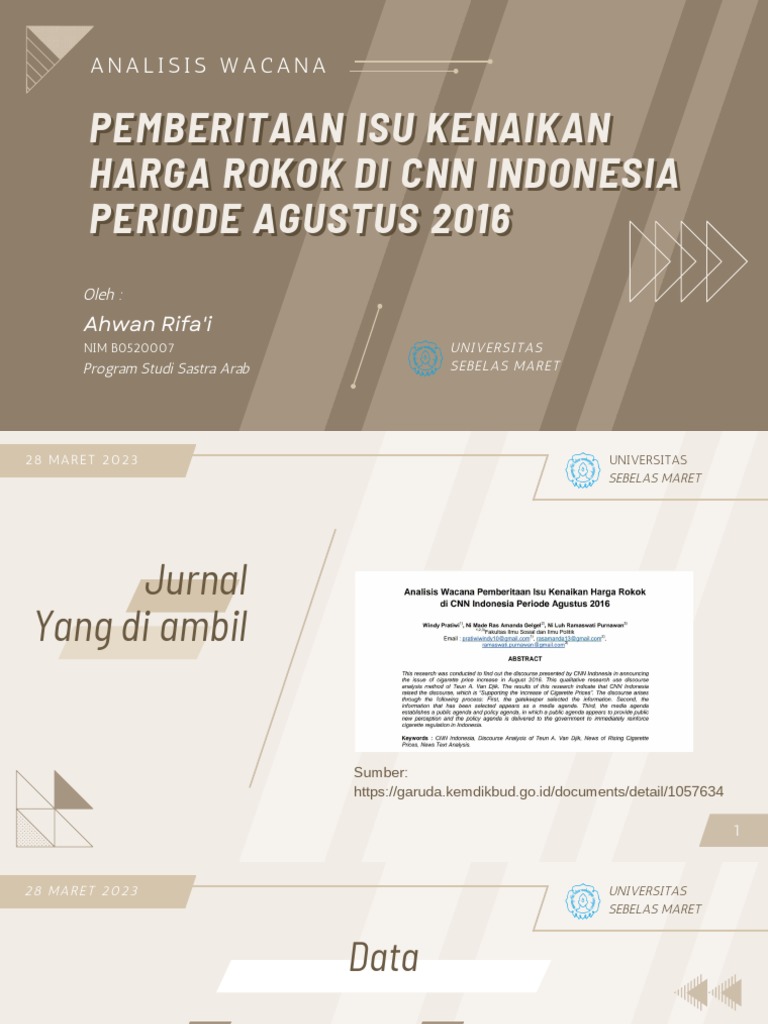 Analisis Wacana Presentasi | PDF