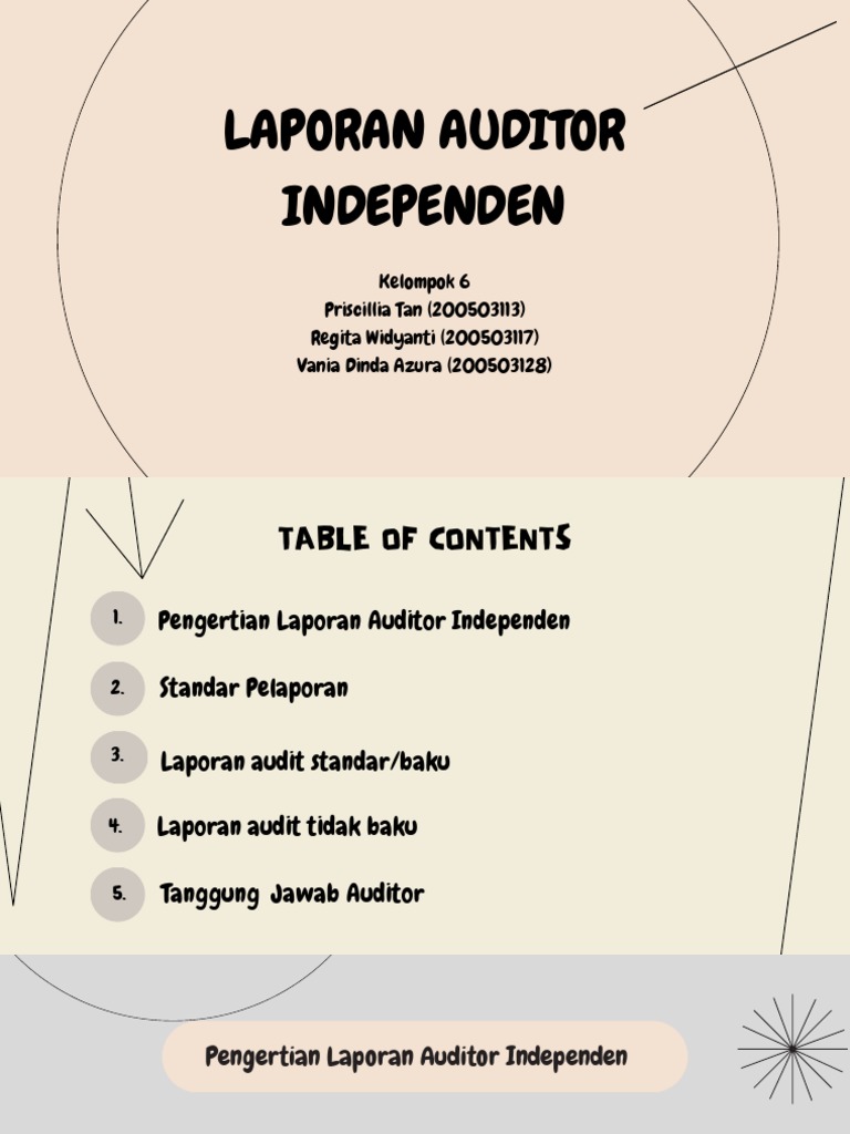 Laporan Auditor Independen | PDF