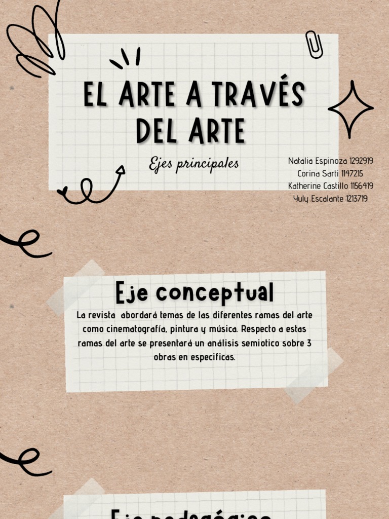 Ejes Principales - El Arte A Través Del Arte | PDF
