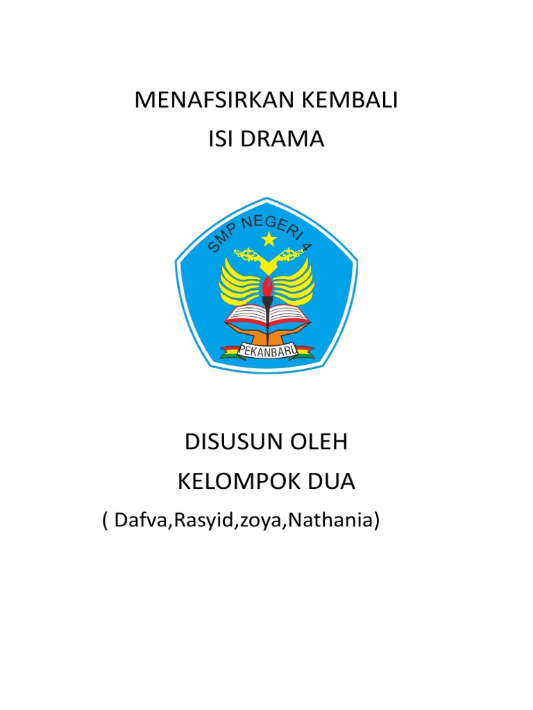Menafsirkan Kembali Isi Drama: (Dafva, Rasyid, Zoya, Nathania) | PDF
