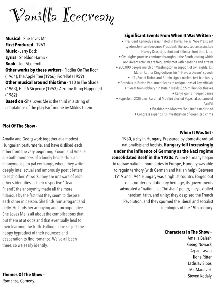 Vanilla Icecream INFO | PDF