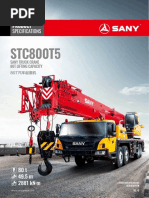 SANY STC800S Load Charts Manual | PDF | Crane (Machine) | Elevator
