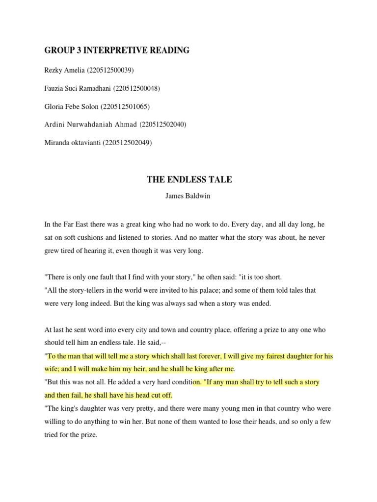 Group 3 Interpretive Reading | PDF Group 3 Interpretive Reading | PDF