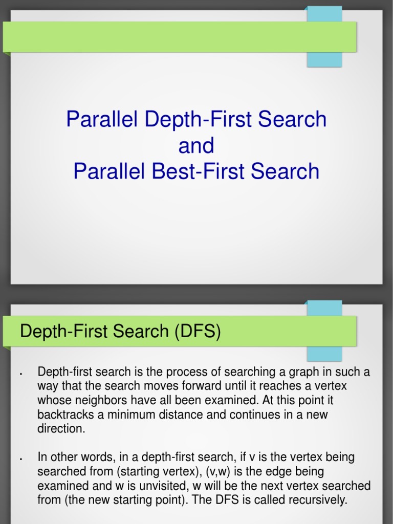 Parallel DFS and BFS | PDF | Algorithms | Theoretical Computer Science Parallel DFS and BFS | PDF | Algorithms | Theoretical Computer Science
