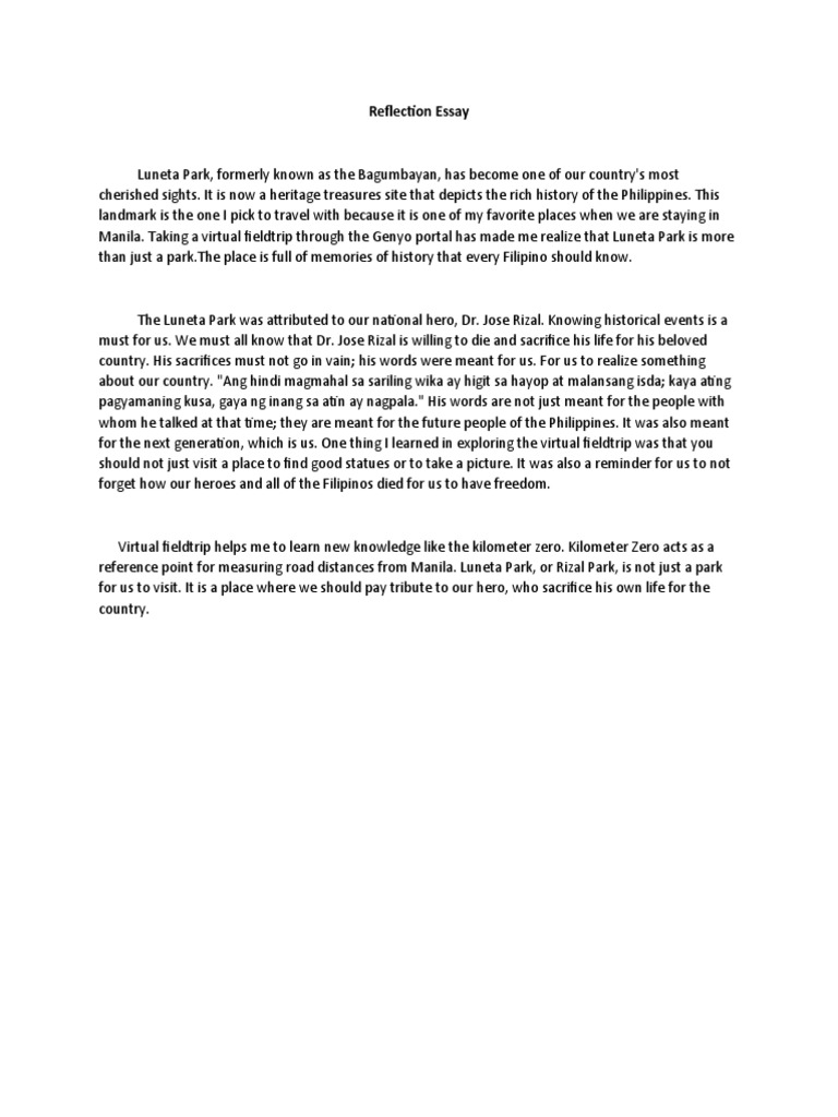 Reflection Essay | PDF