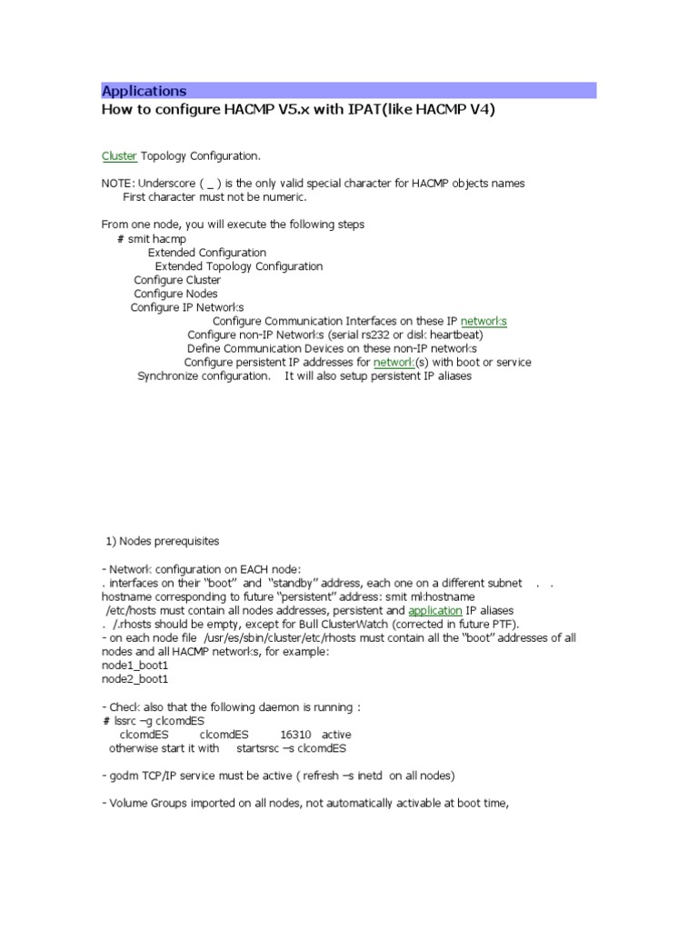 Configuring HACMP V5.x with IPAT: A Step-by-Step Guide to Cluster Topology and Resource ...