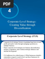 Corporate-Level Strategy Overview | PDF | Diversification (Finance ...