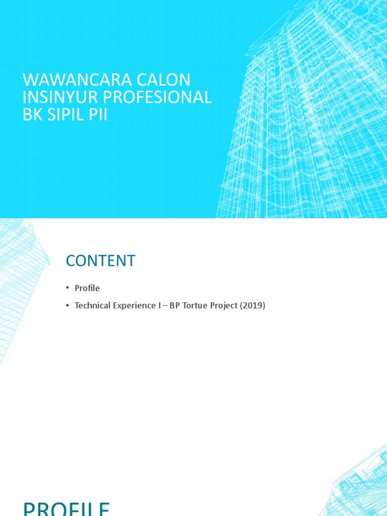 Wawancara Calon Insinyur Profesional BK Sipil Pii | PDF | Weight | Force