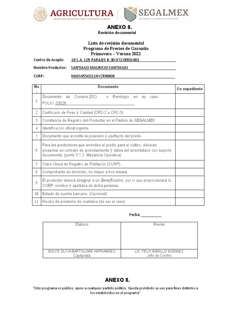 Anexo 8 Editable Ok - 1 | PDF | Información del gobierno | Justicia