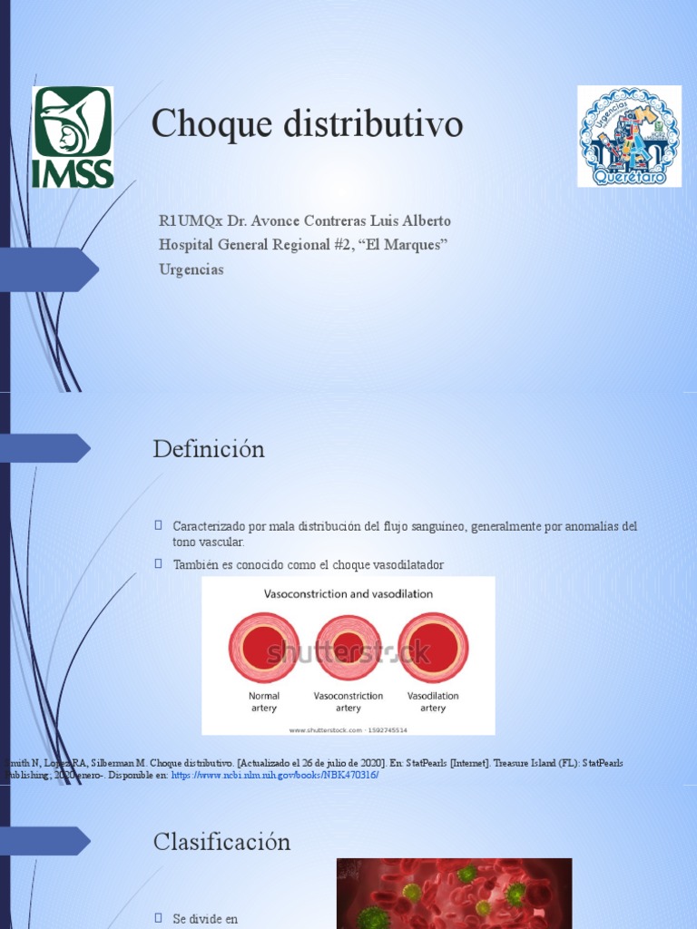 Choque Distributivo: R1Umqx Dr. Avonce Contreras Luis Alberto Hospital ...