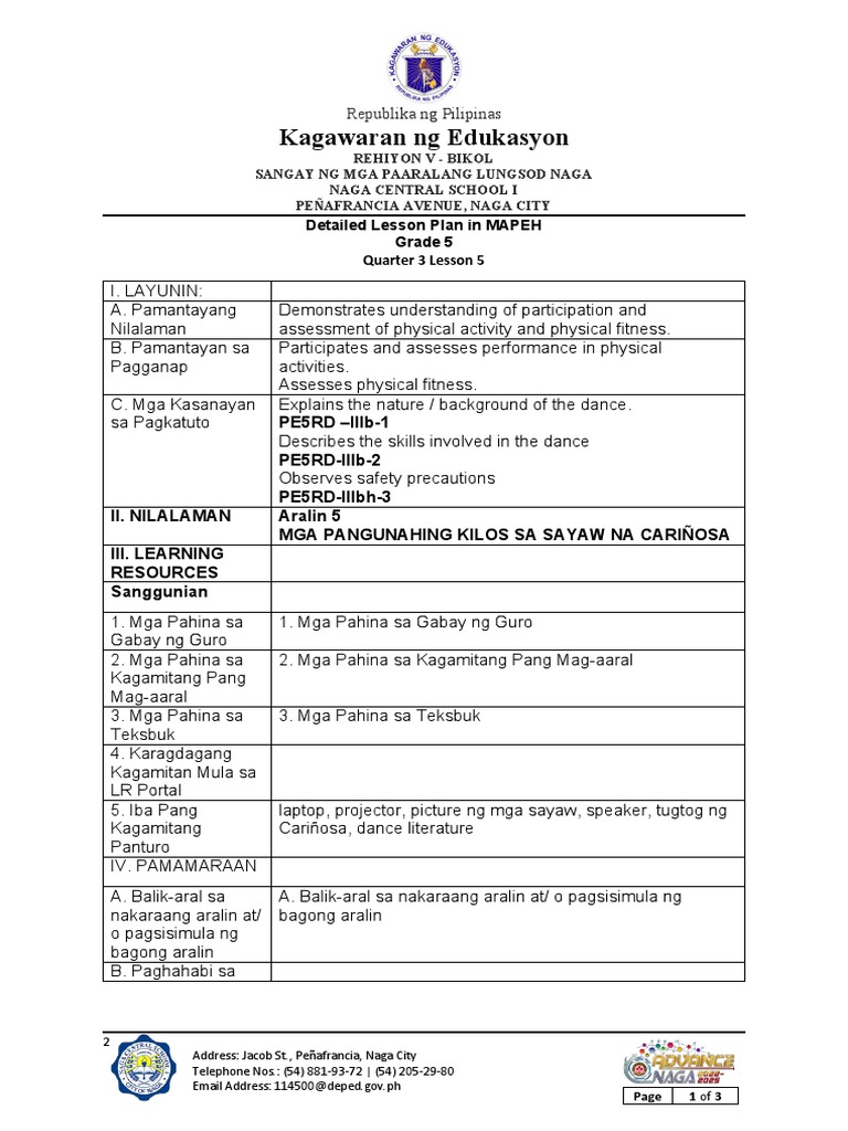 Kagawaran NG Edukasyon | PDF