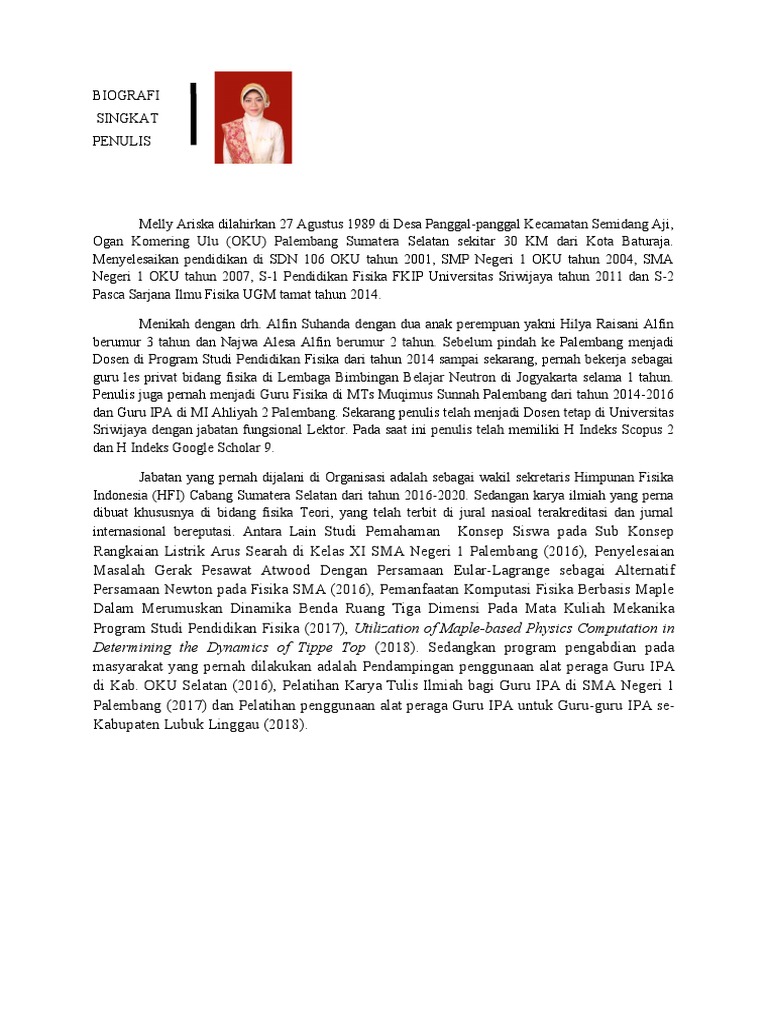 Biografi Melly Ariska | PDF