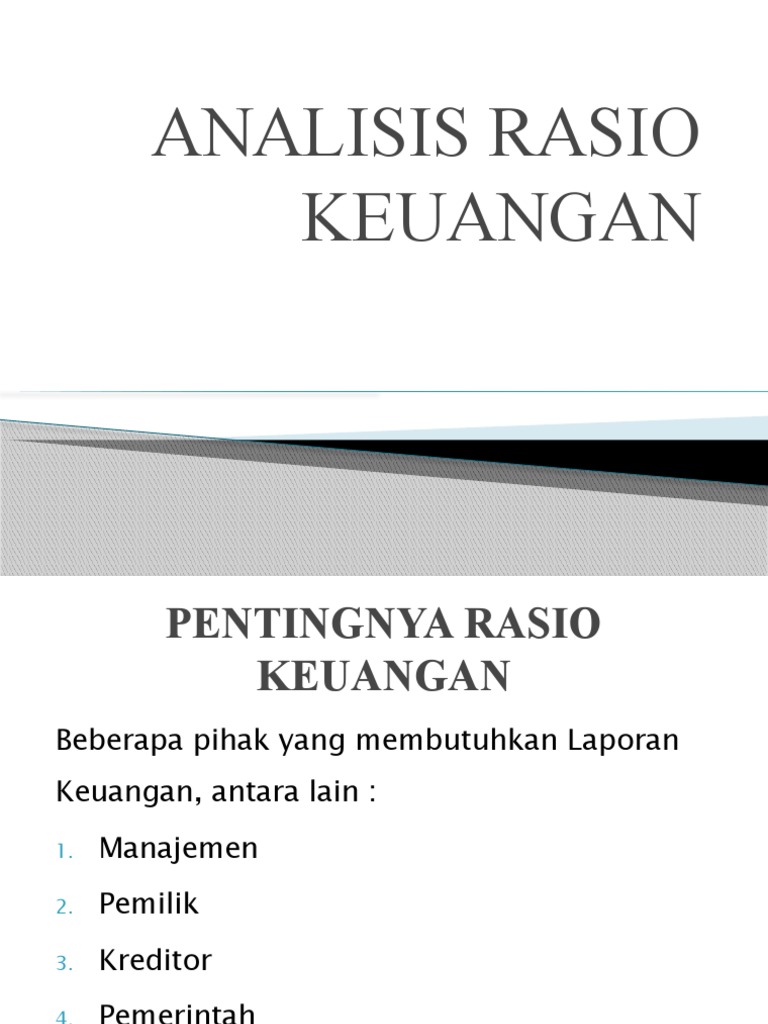 Analisis Rasio Keuangan Perusahaan | PDF