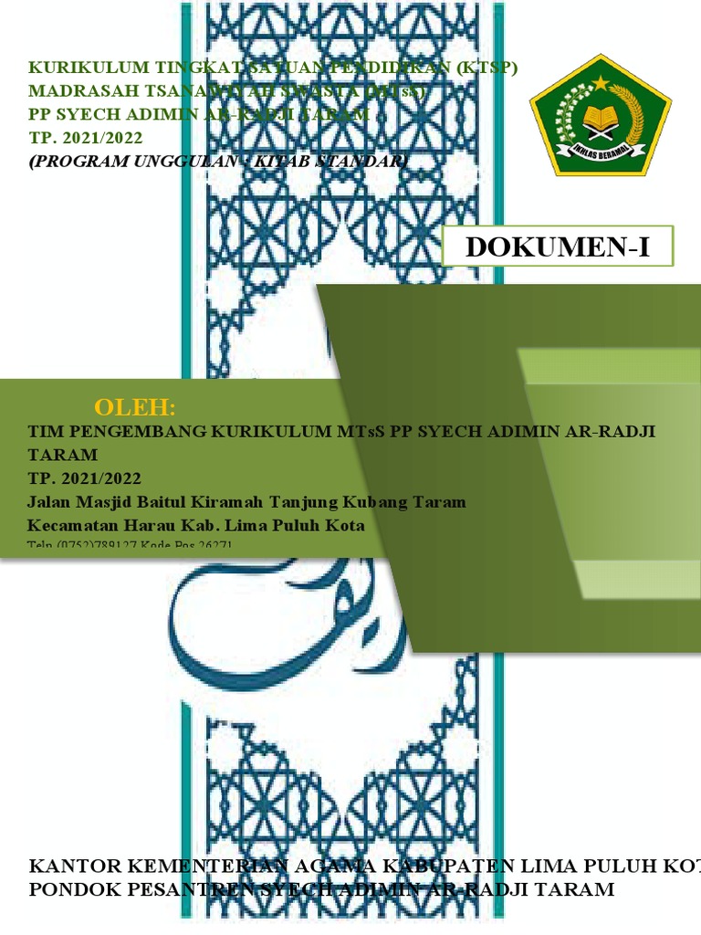 Cover KTSP Edit | PDF