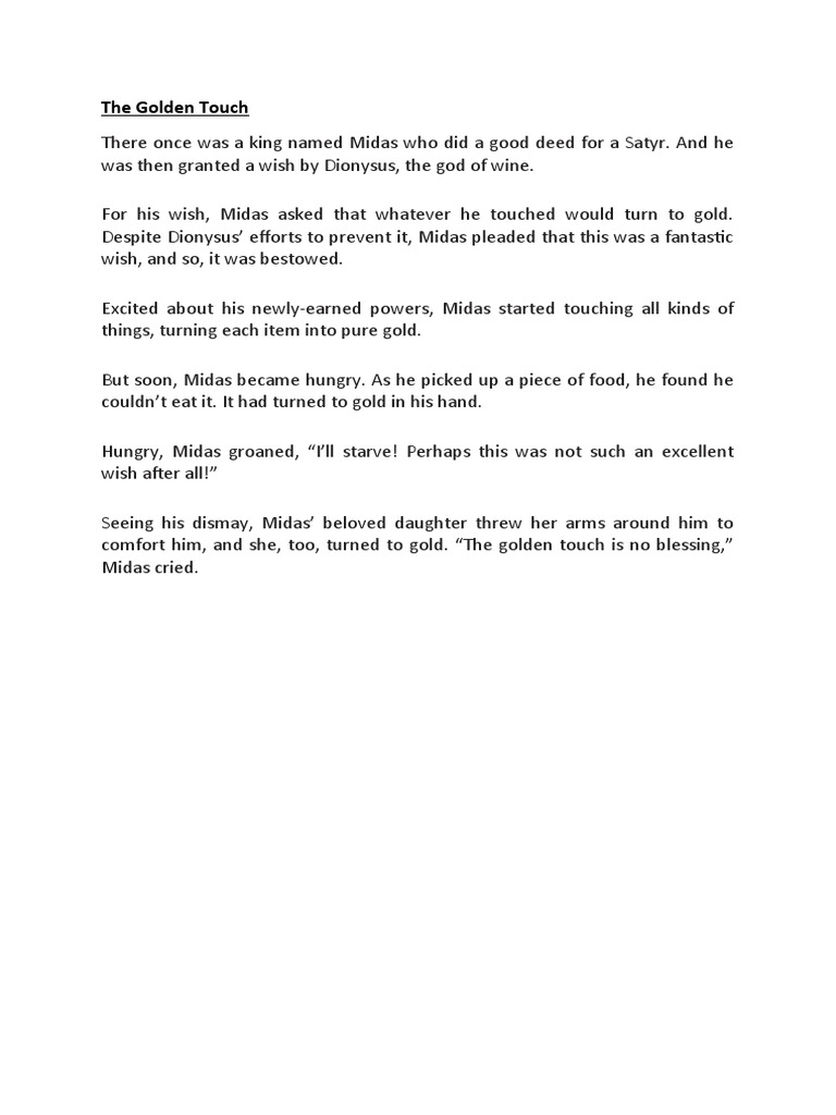 The Golden Touch | PDF