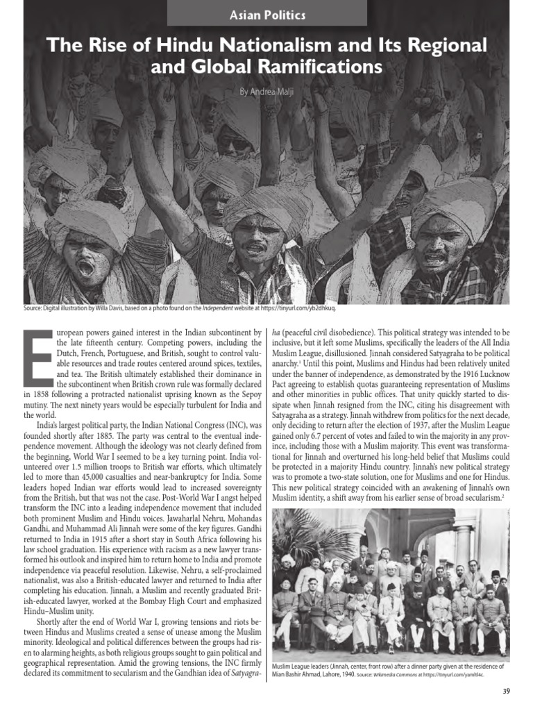 The Rise of Hindu Nationalism and Its Regional and Global Ramifications ...