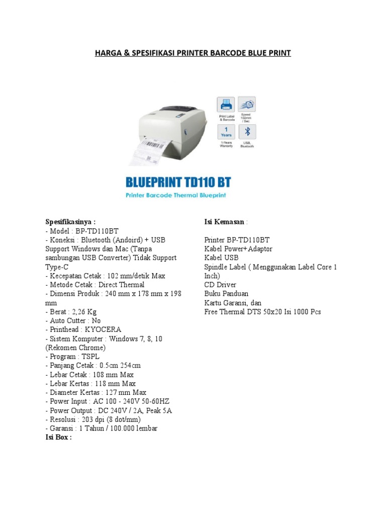 Harga Printer Barcode | PDF