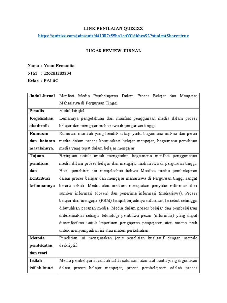 Review Jurnal | PDF