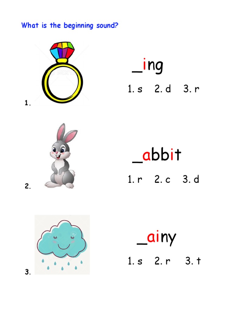 Phonics Worksheet - R | PDF