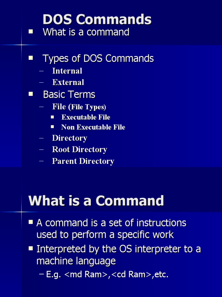 MS Dos | PDF | Computer File | Filename
