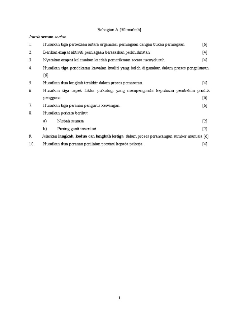 Trial Selangor S1 2023 (Soalan) | PDF