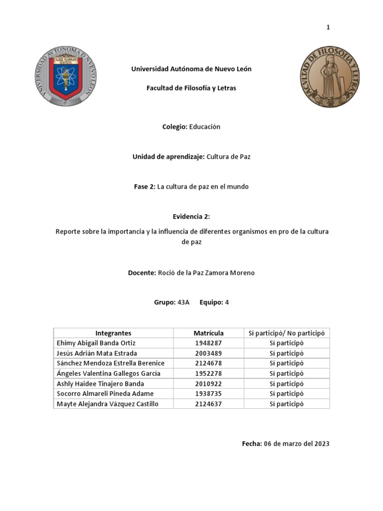 E2 - Equipo 4 | PDF | Naciones Unidas | Relaciones internacionales