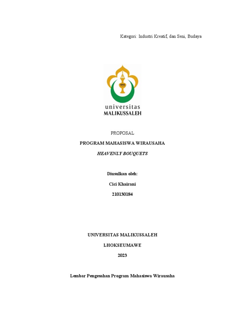 Proposal PMW Cici | PDF