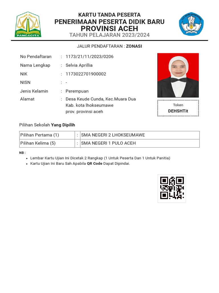 PPDB Online Prov Aceh | PDF