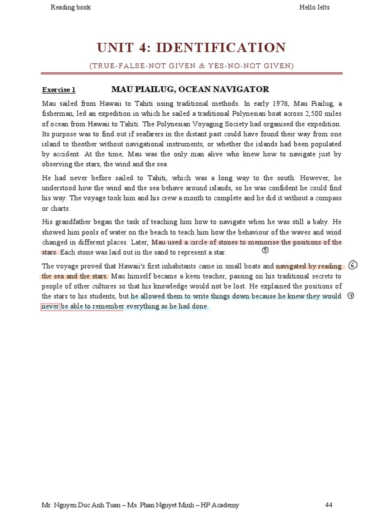 Unit 4: Identification: Mau Piailug, Ocean Navigator | PDF | Navigation