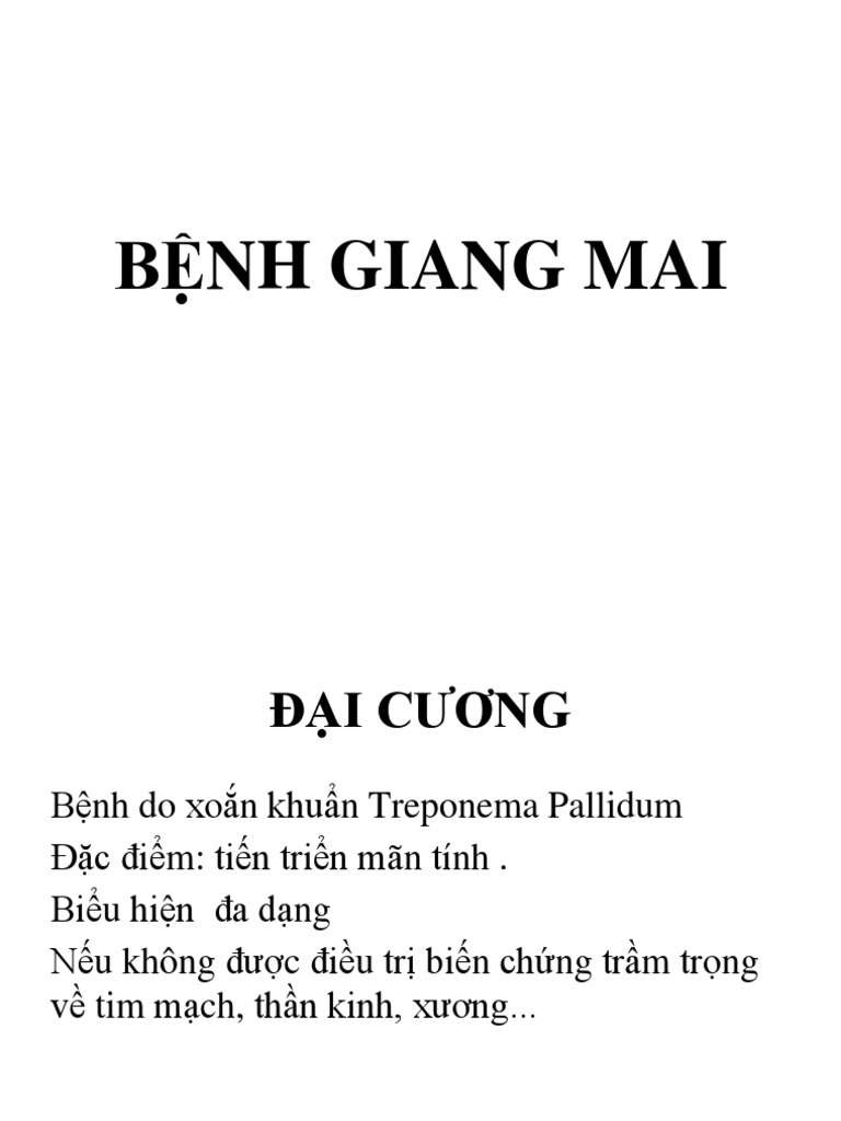 2. BỆNH GIANG MAI | PDF