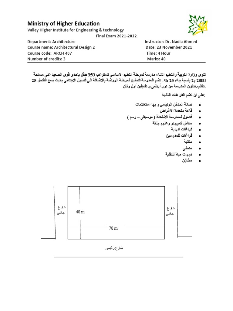 Final Exam Design 2 | PDF