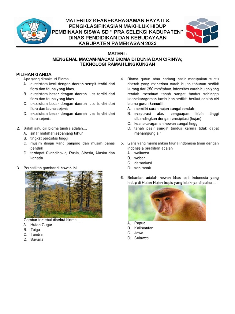 Mengenal Macam-Macam Bioma Dunia Dan Teknologi Ramah Lingkungan | PDF