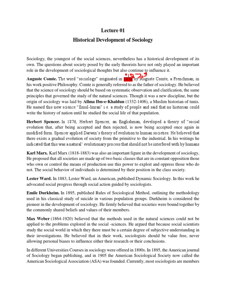 Origins and Evolution of Sociology | PDF | Sociology | Science