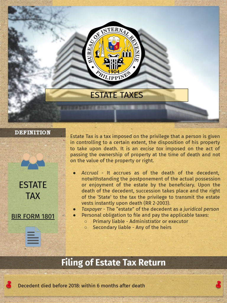 02 - Estate Taxes | PDF | Will And Testament | Inheritance