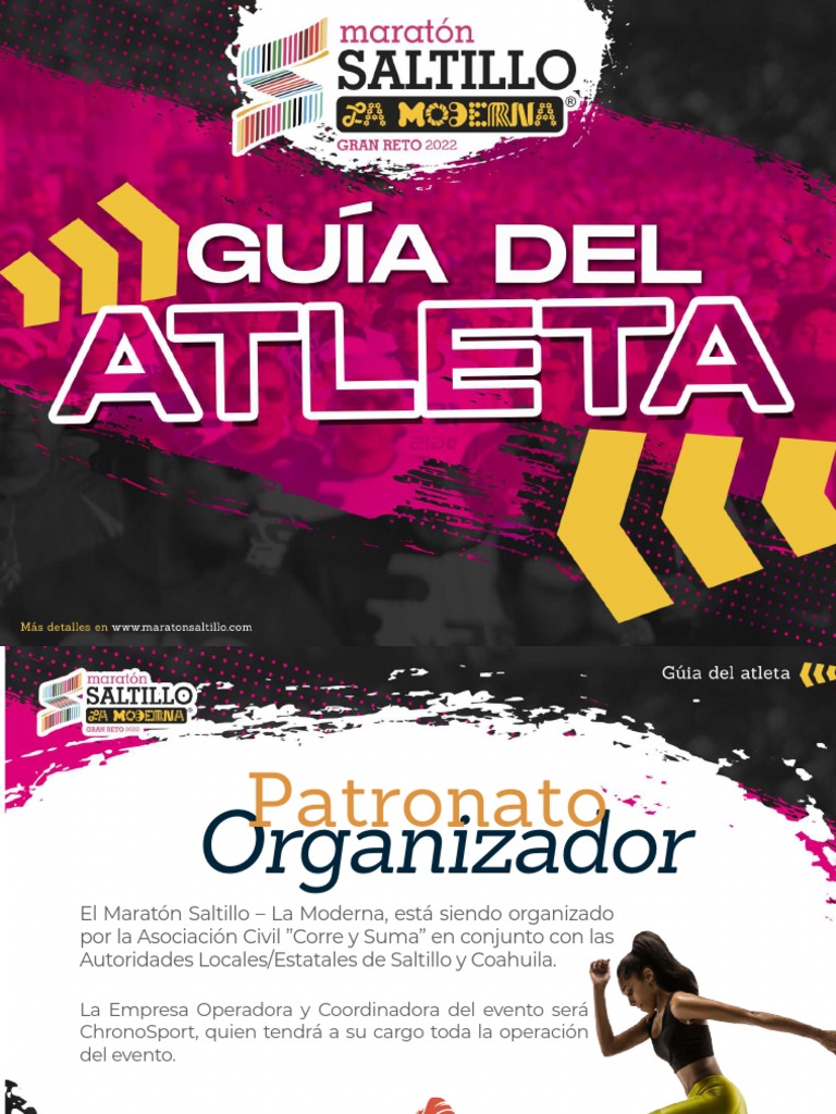 Guia Del Atleta Maraton Saltillo | PDF