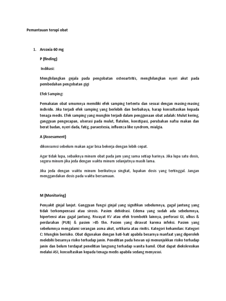 Pemantauan terapi obat | PDF