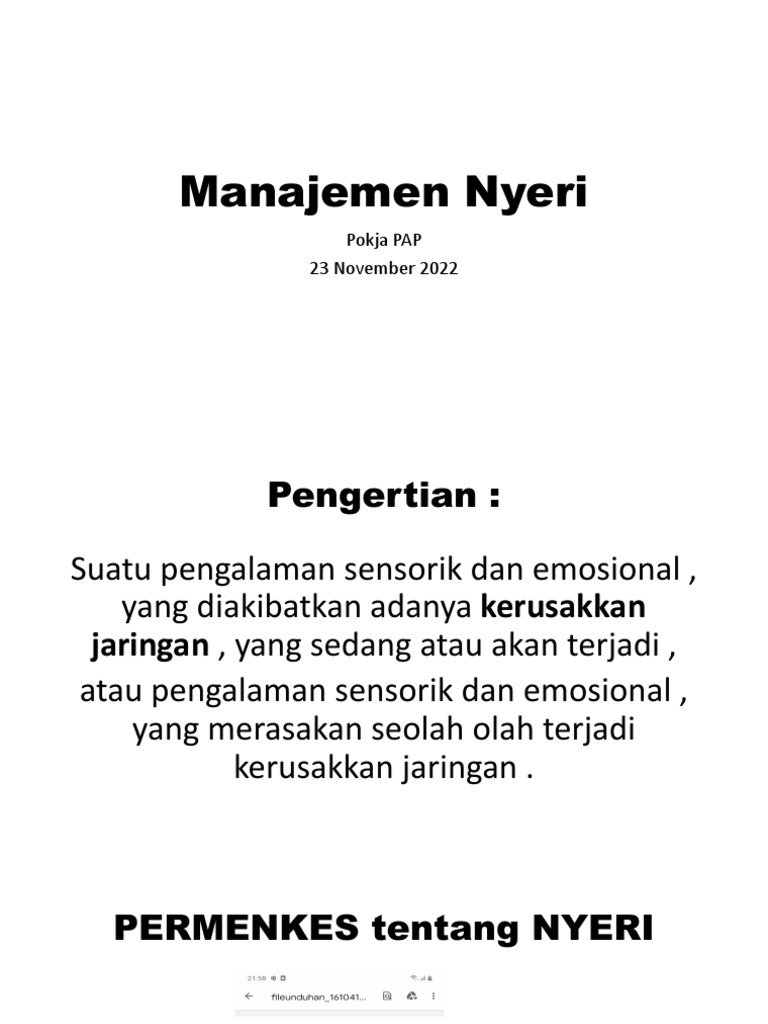 Materi - Manajemen Nyeri-EWS | PDF
