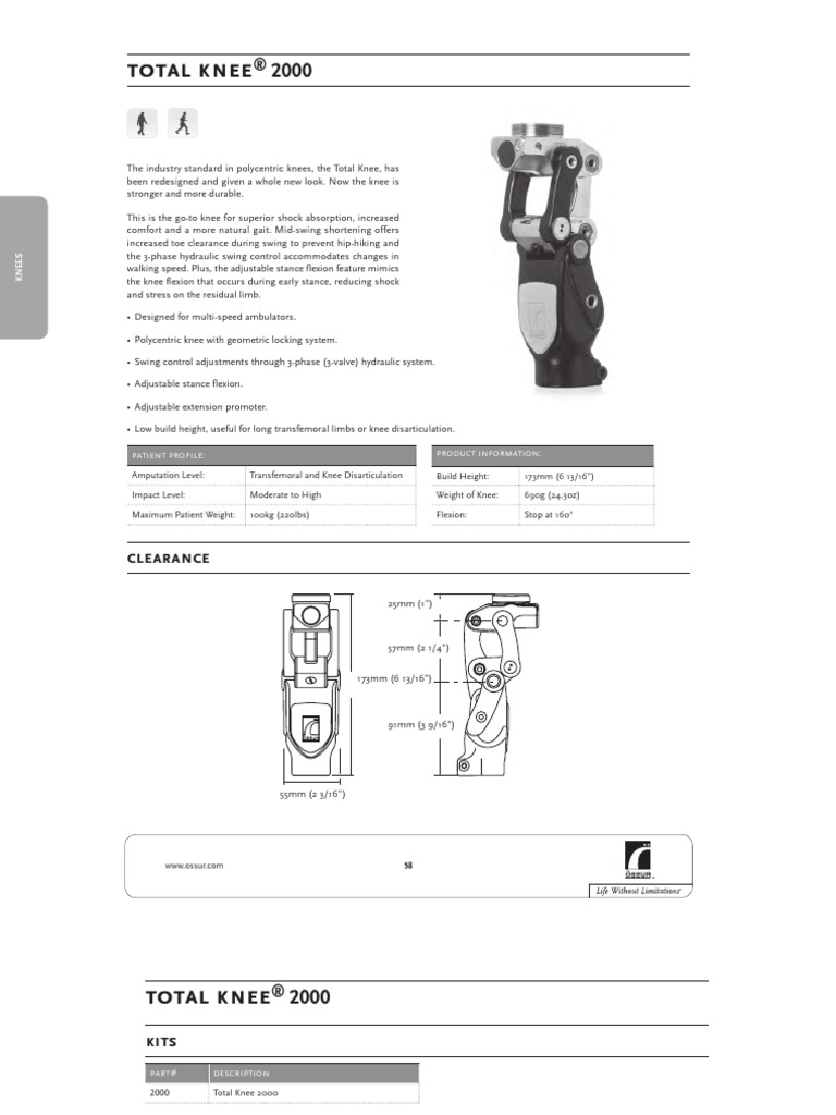 Total Knee 2000 | PDF | Knee | Vehicles