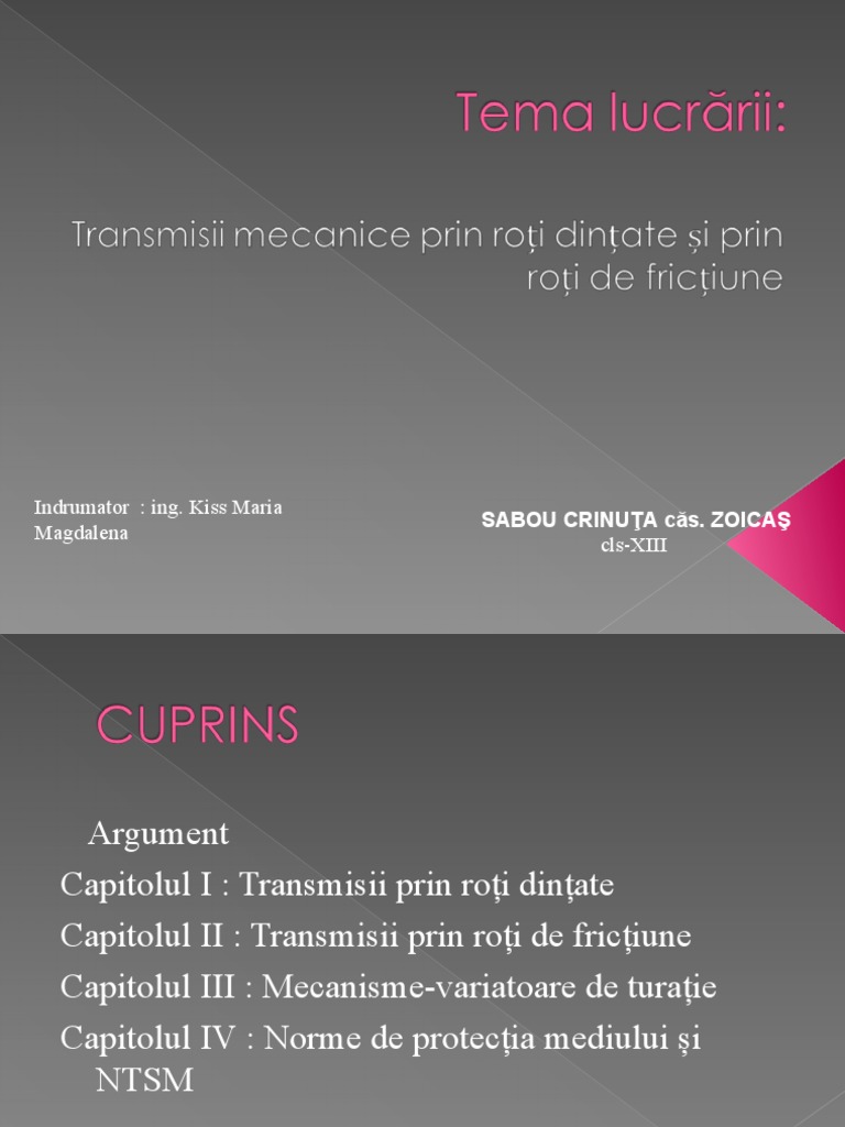 Zoicas - Roti Dintate | PDF