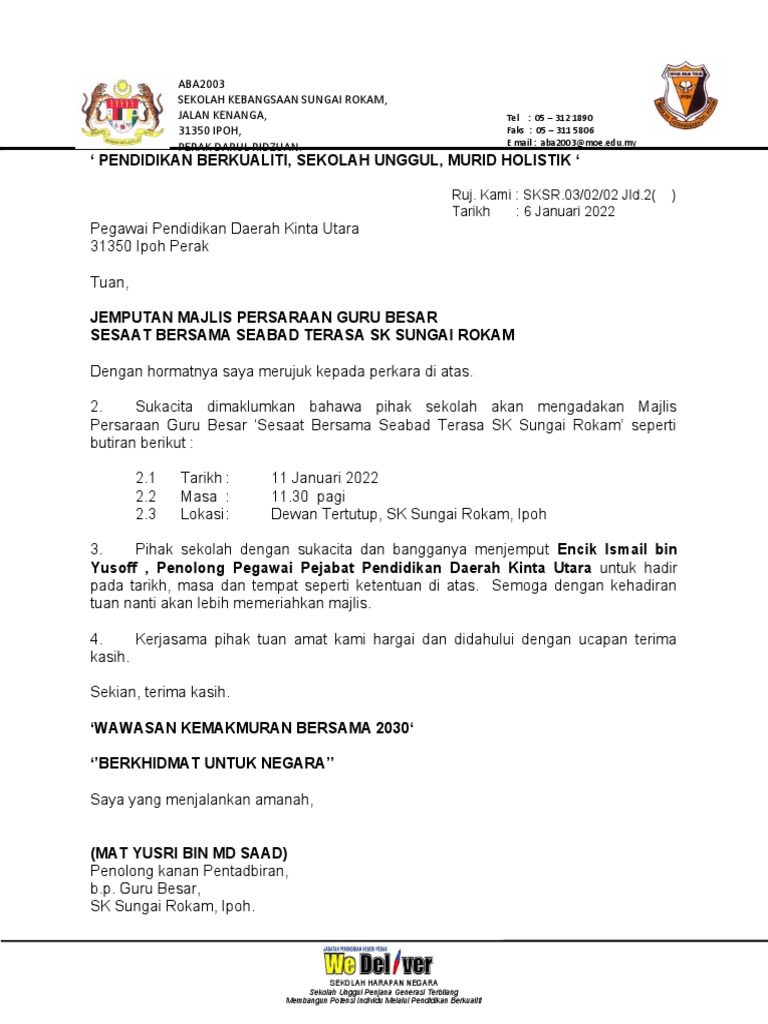 Surat Jemputan PPD | PDF