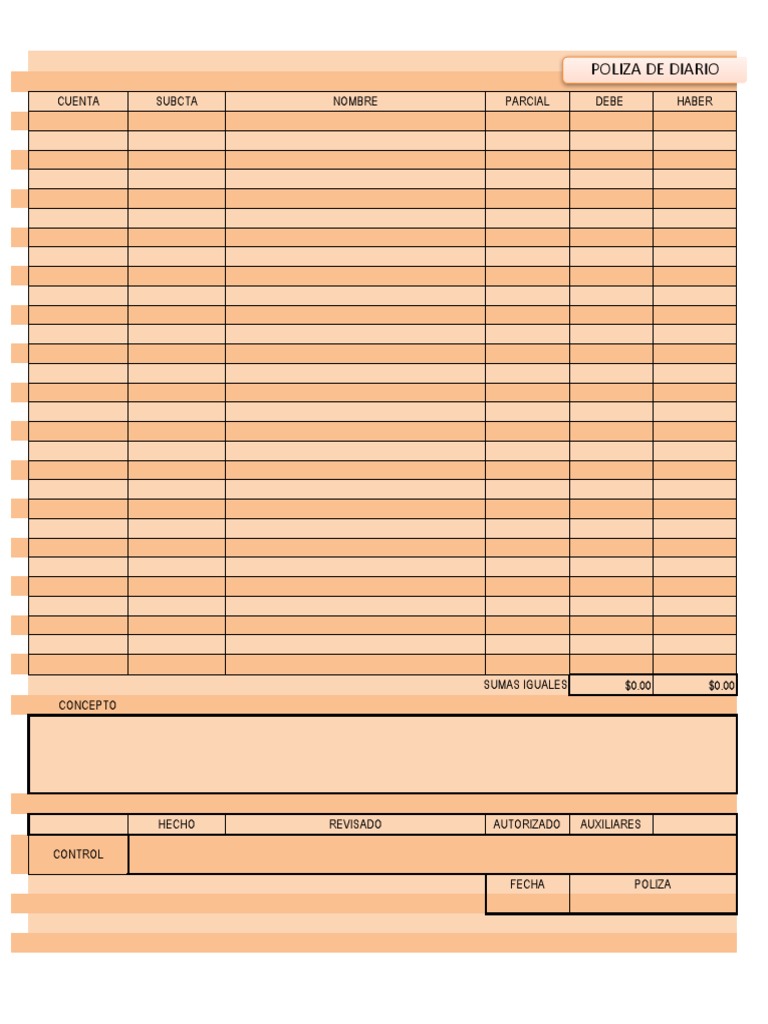 Formatos de Polizas | PDF