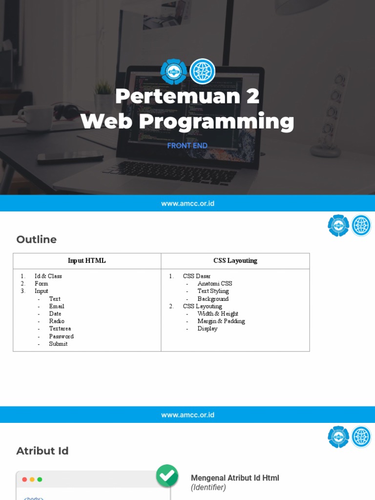 Modul 2 Front End Web Programming Amcc 2023 | PDF