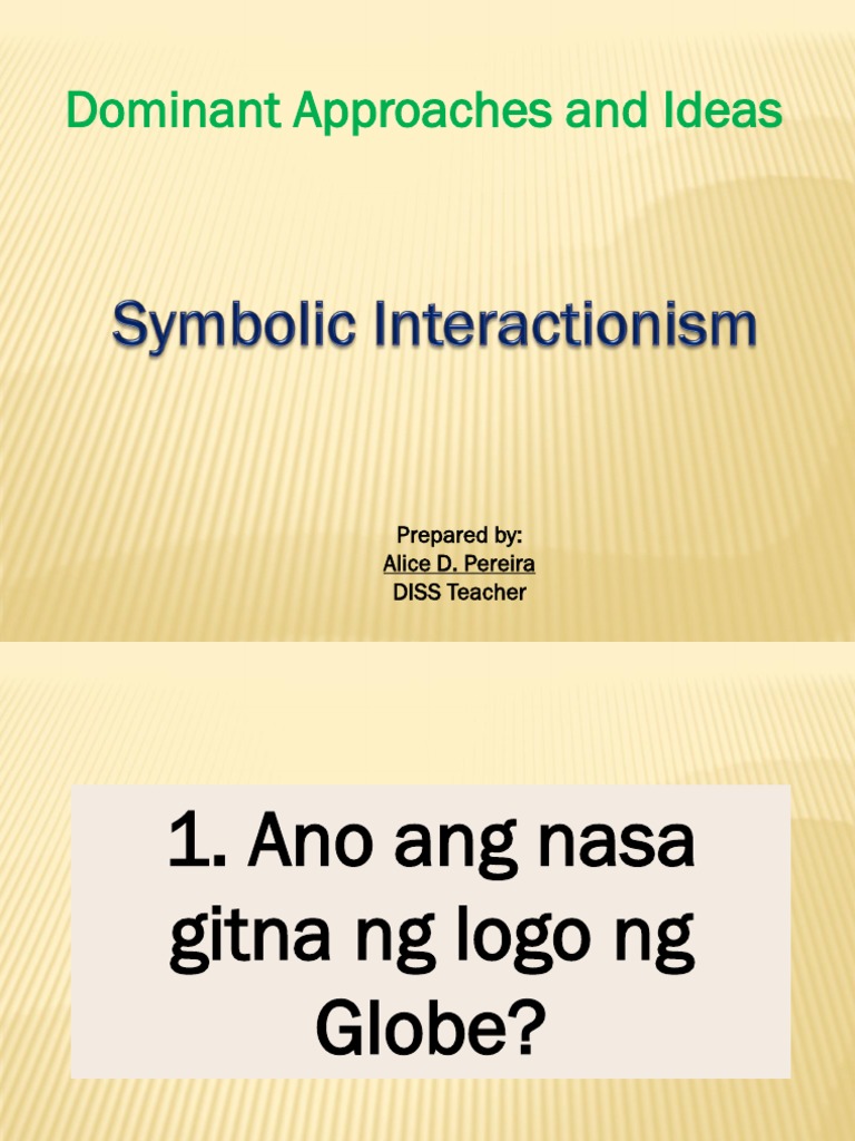 Symbolic Interactionism | PDF | Human Communication | Behavioural Sciences