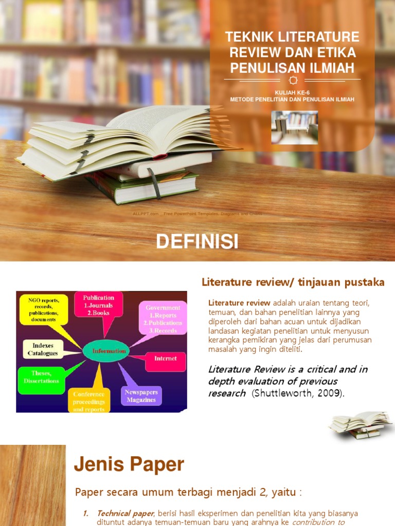 Teknik Literature Review Dan Etika Penulisan Ilmiah | PDF