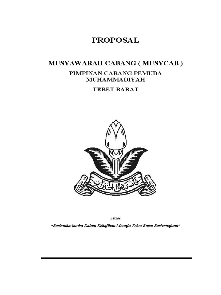 Proposal: Musyawarah Cabang (Musycab) | PDF