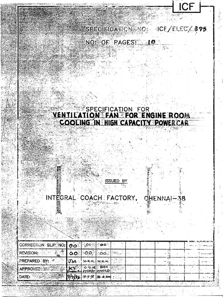 Ventilation Fan Spec | PDF